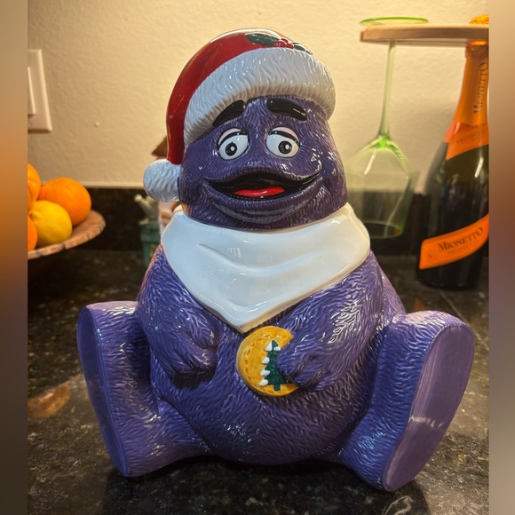 McDonald's | Holiday | Mcdonalds Grimace Christmas Santa Cookie Jar 997 ...